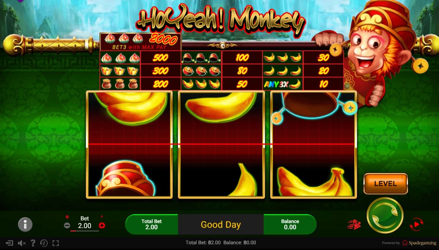HoYeah Monkey เกมสล็อตจาก Spadegaming เล่นสล็อต PG Slot ที่นี่