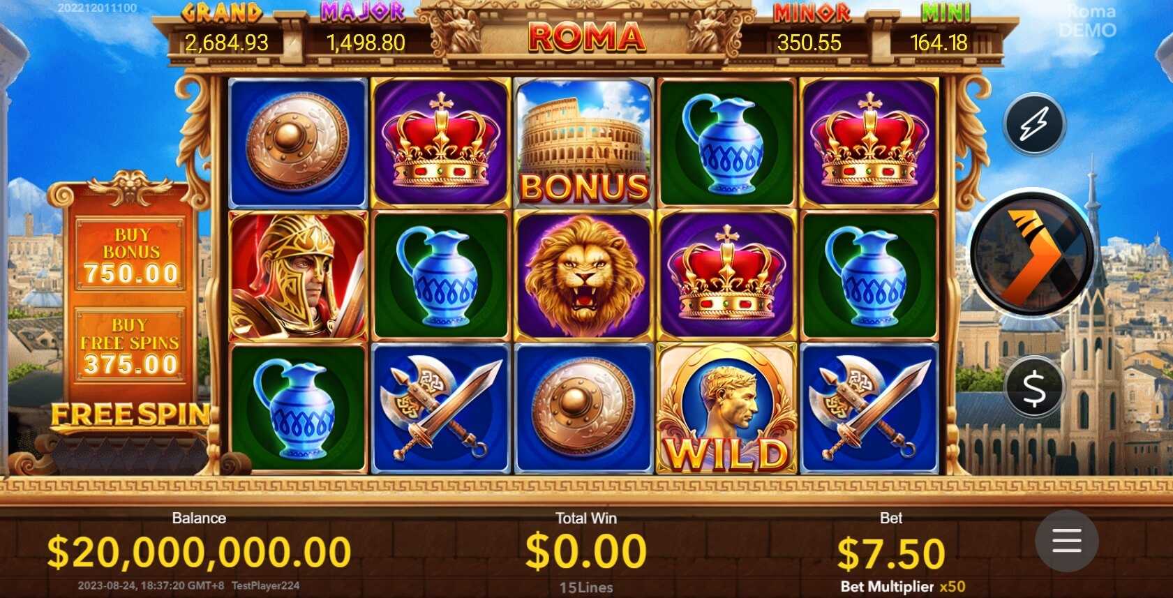 Roma เกมสล็อตแตกง่ายค่าย NEXTSPIN - PG SLOT